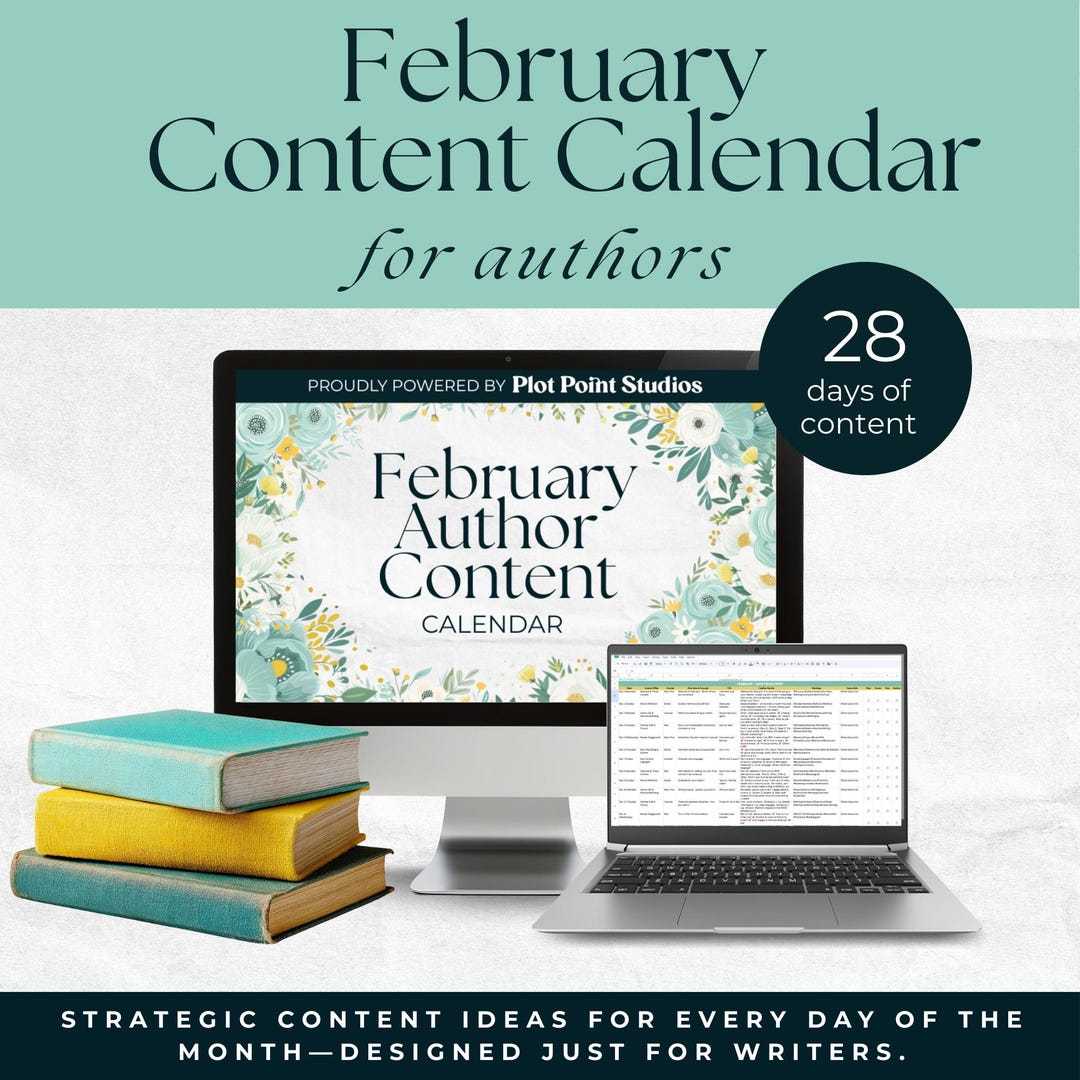 Romance Writer Content Calendar for February - 28 Daily Prompts - Etsy