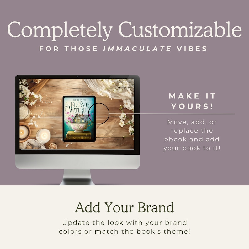 Canva Template Digital Book Cover Bookstagram Templates Book Mockup ...