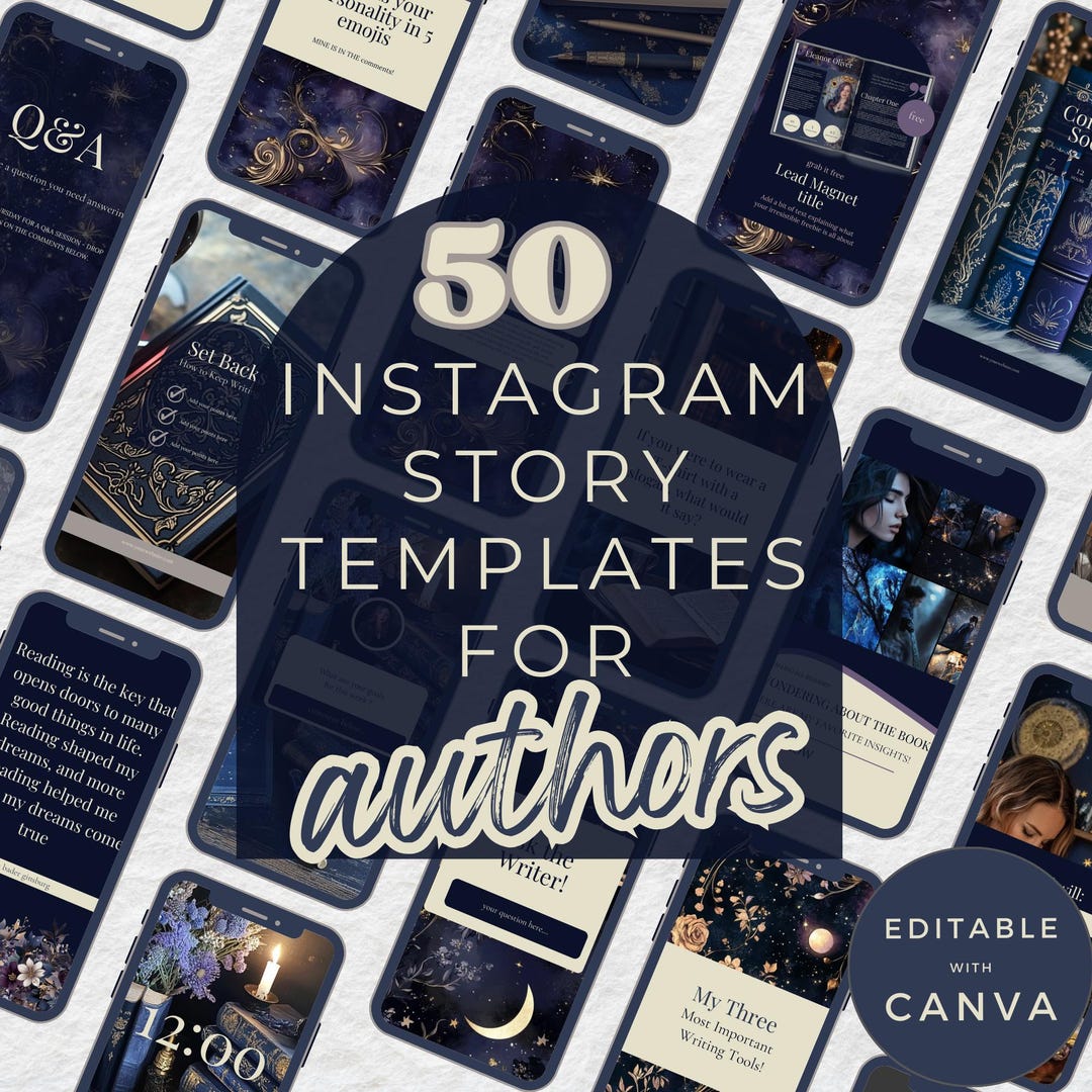 Author Instagram Stories, Celestial Witchy Bookstagram Templates ...
