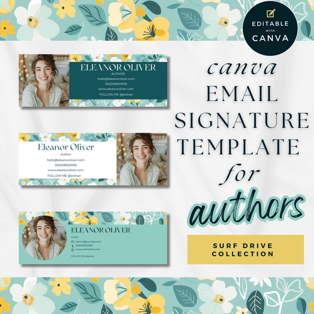 Customizable Email Signature Templates | Canva Gmail Signature ...