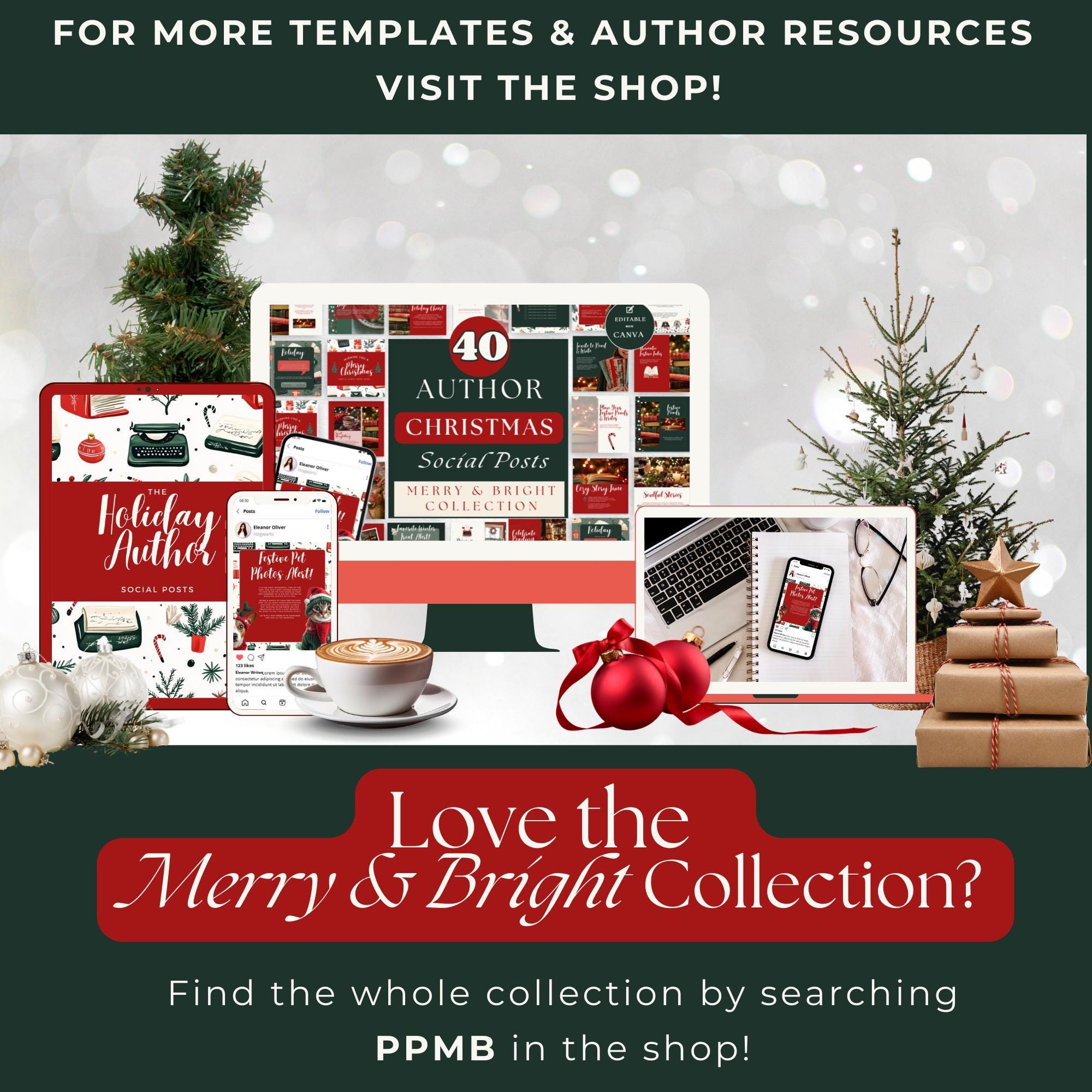 Book Instagram Highlights, Author Christmas Social Media Posts ...