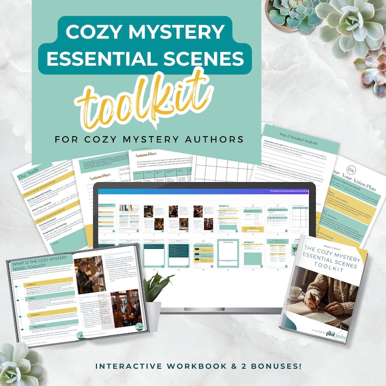 Cozy Mystery Workbook | Writing Planner | Novel Plotting | | Digital or ...