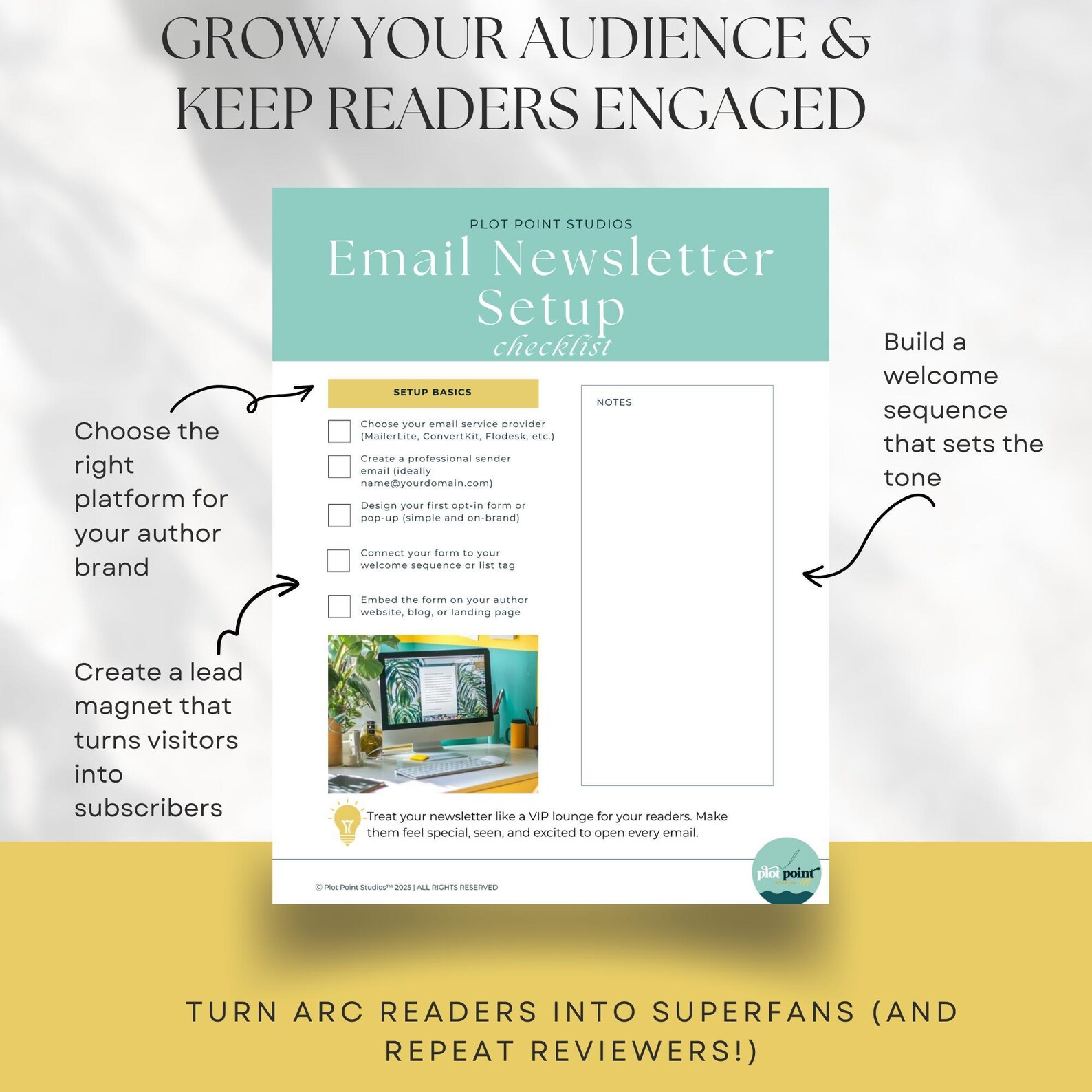 Email Newsletter Setup Checklist for Authors (digital Download) - Etsy