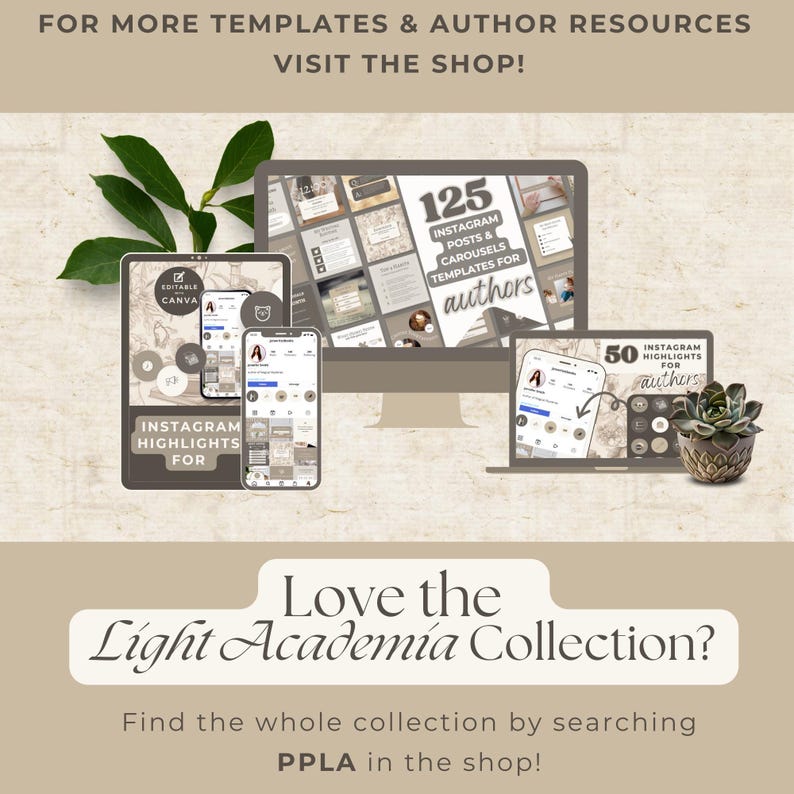Author Media Kit Template- Light Academia Author Branding - Canva Press ...