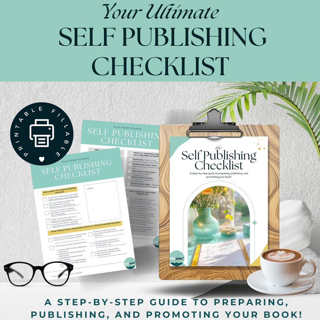 Self-publishing Checklist - Step-by-step Publishing Planner - Book ...