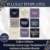 Romance Author Logo | Celestial Romantasy Logo Kit | Canva Templates ...