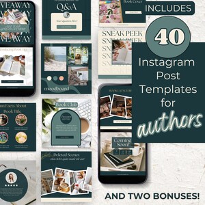 Social Media Posts for Authors, Book Launch Social Media, Writers ...