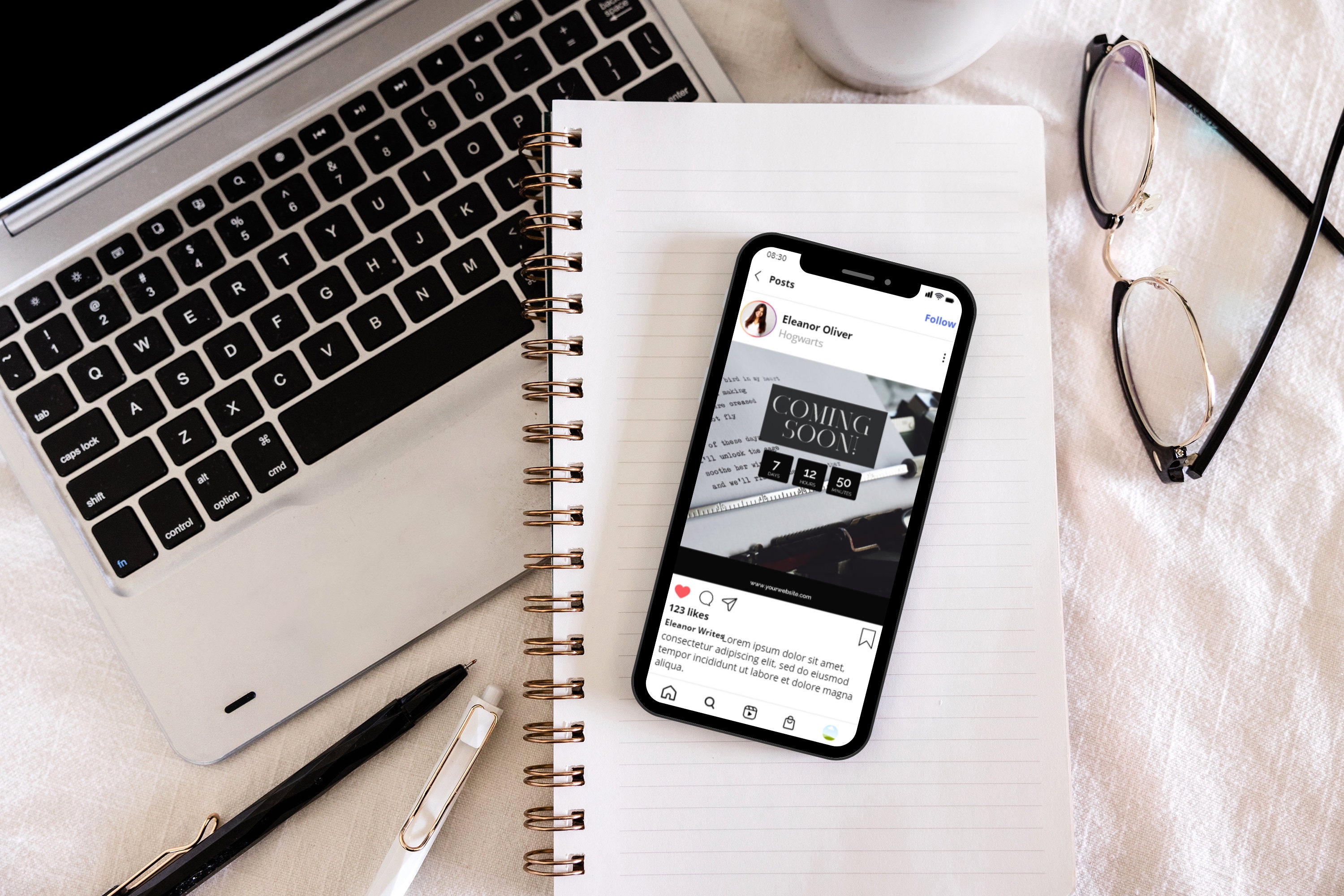 Social Media Templates for Authors, Instagram for Authors, Author ...