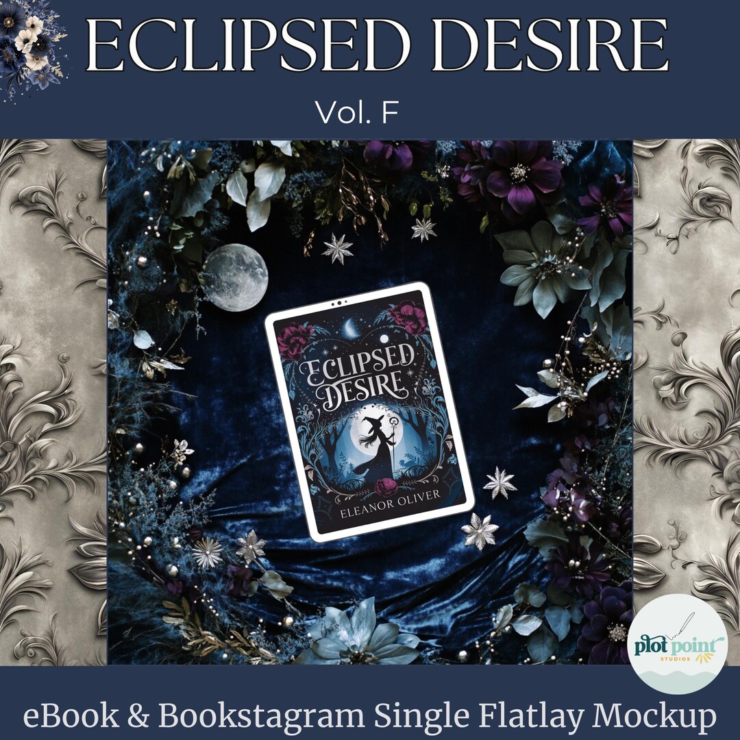 Handwritten Love Letter Book Mockup - Moonlit Fantasy Romance Ebook ...