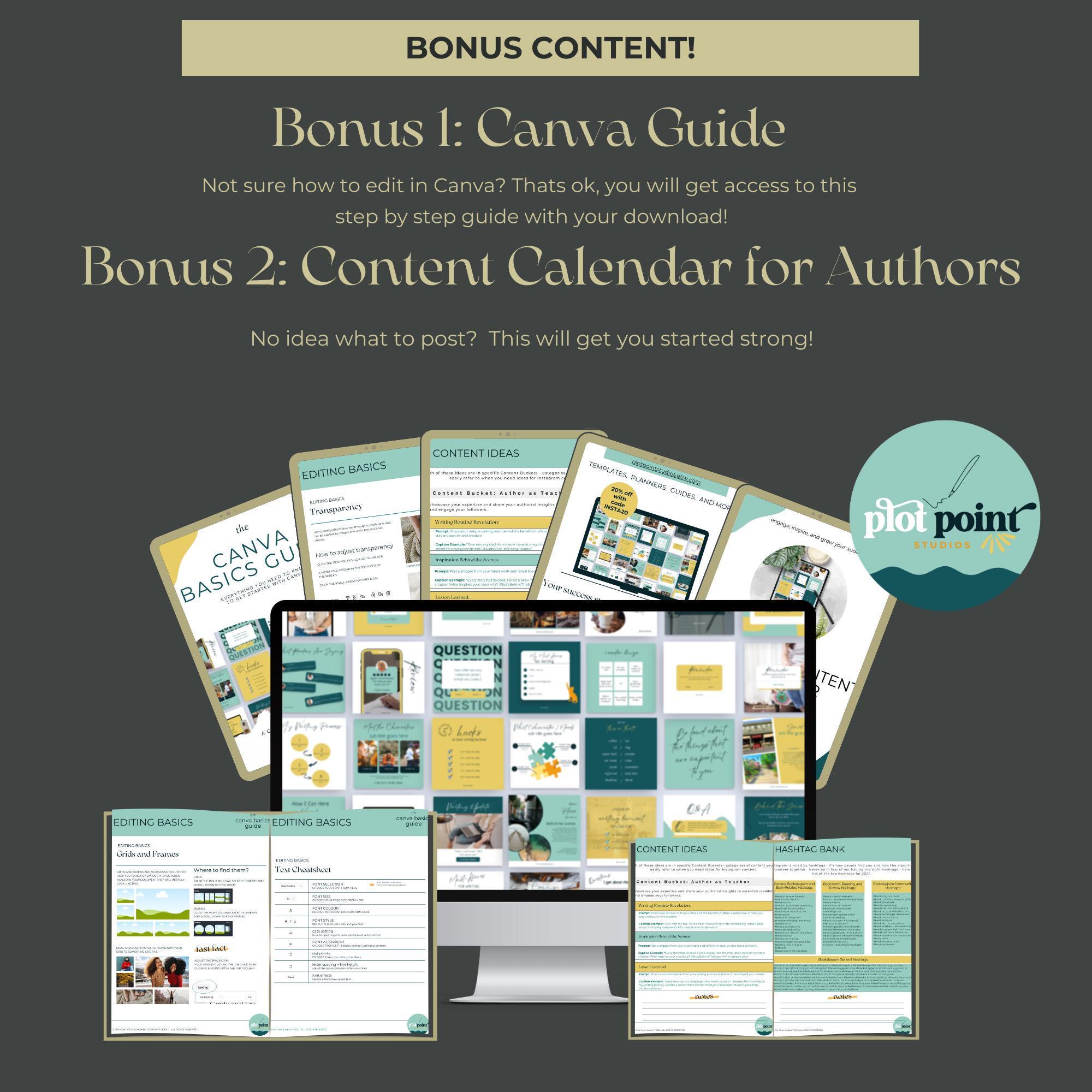 DARK ACADEMIA Author, Canva Template, Media Kit, Author Canva Templates ...