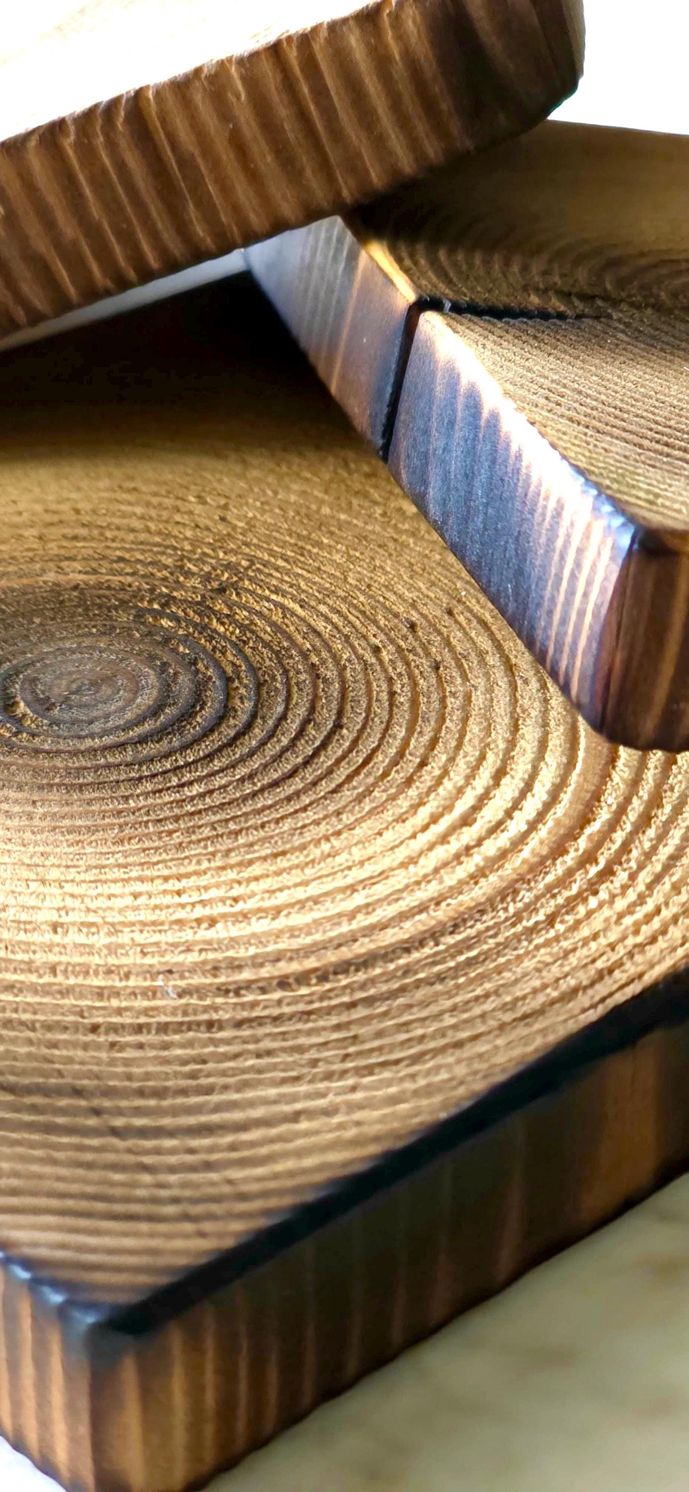 Handmade 4x4 Torched Cedar Coasters With a Matte Finish. Rustic ...