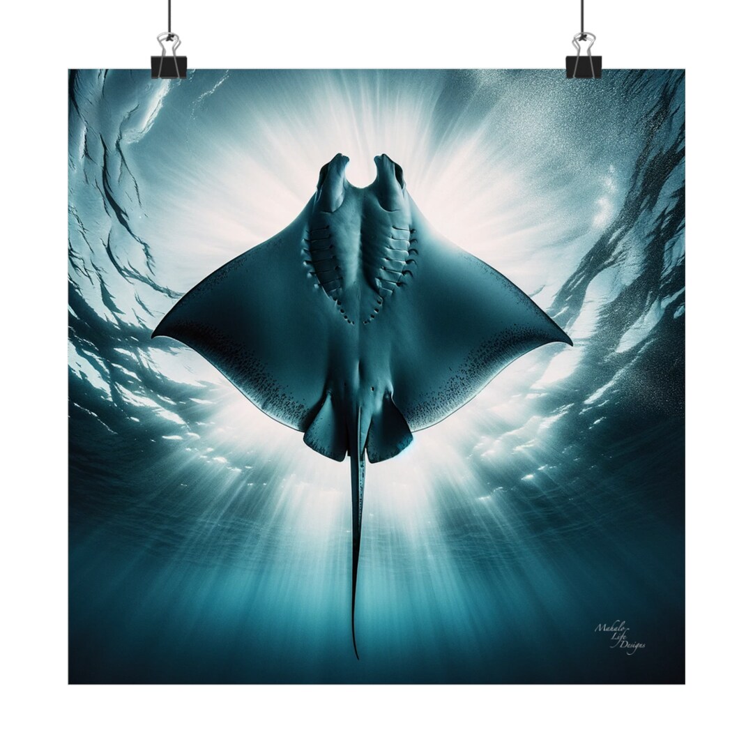 WALL ART - Stingray Stealth - Sea Life Collection - Etsy