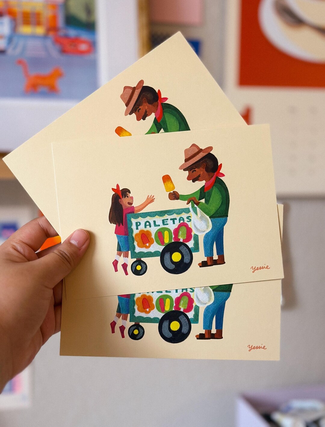 Paletero Man | 5x7 Print | Hispanic Heritage Month - Etsy