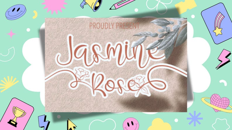 Jasmine Rose Font, Elegant Stylish Font, Modern Calligraphy Fonts ...