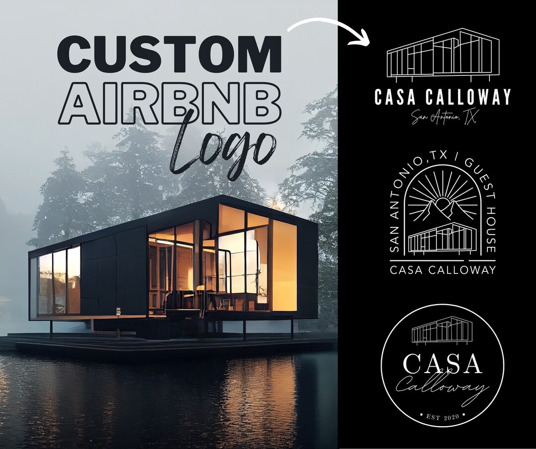 Custom Airbnb Logo, Property Logo, Real Estate Logo, House Logo Design ...