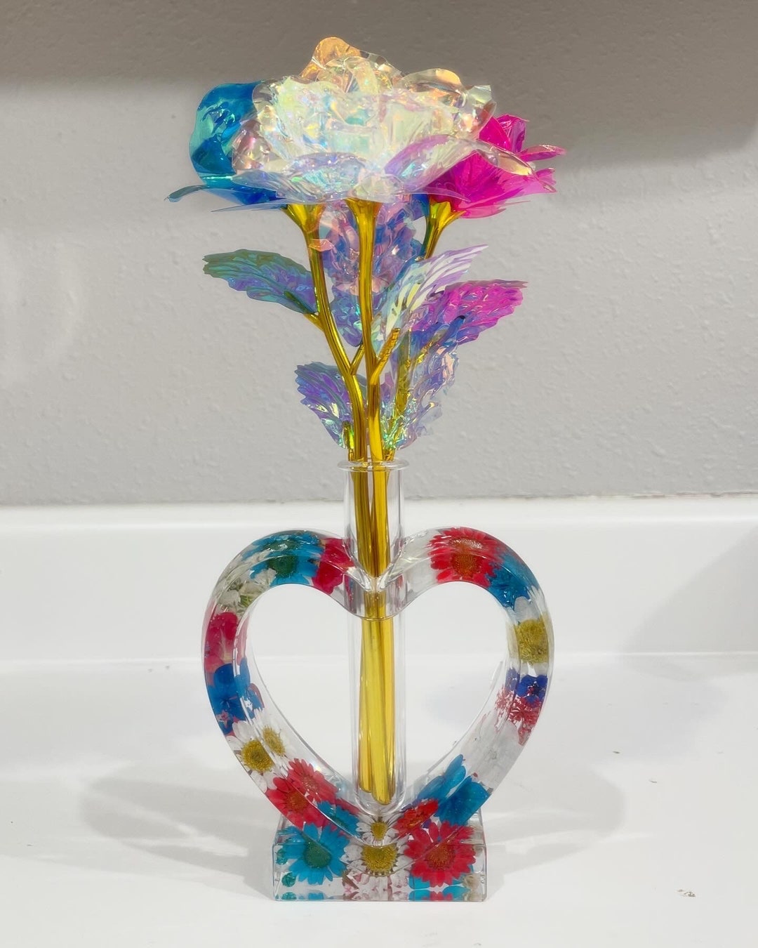 Resin Flower Vase - Etsy