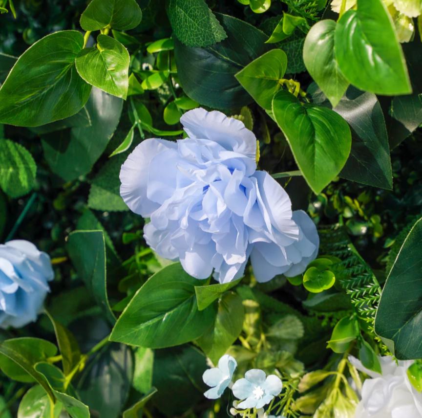 RENTAL: Flower Wall 'something Blue' Artificial Flower Curtains ...