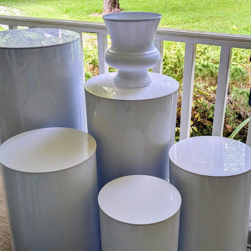 Cylinder Pedestal Display Stands - Etsy