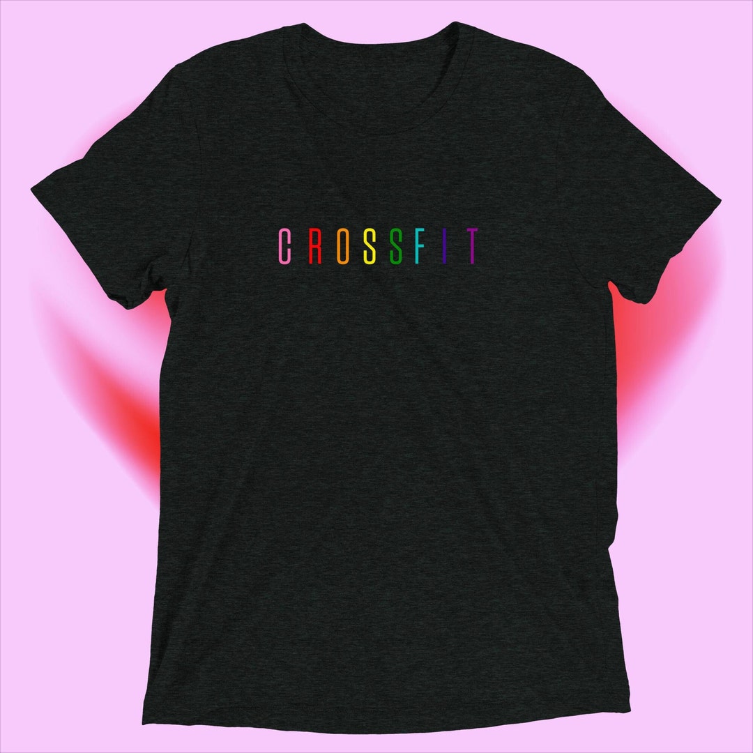 Crossfit Gay Pride Flag Crossfit Gym Workout T-shirt - Etsy
