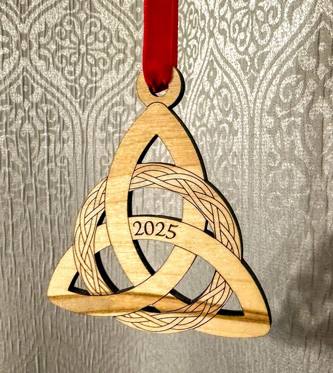 Celtic Design Trinity Knot Cutout Triquetra Knotwork Christmas Ornament ...