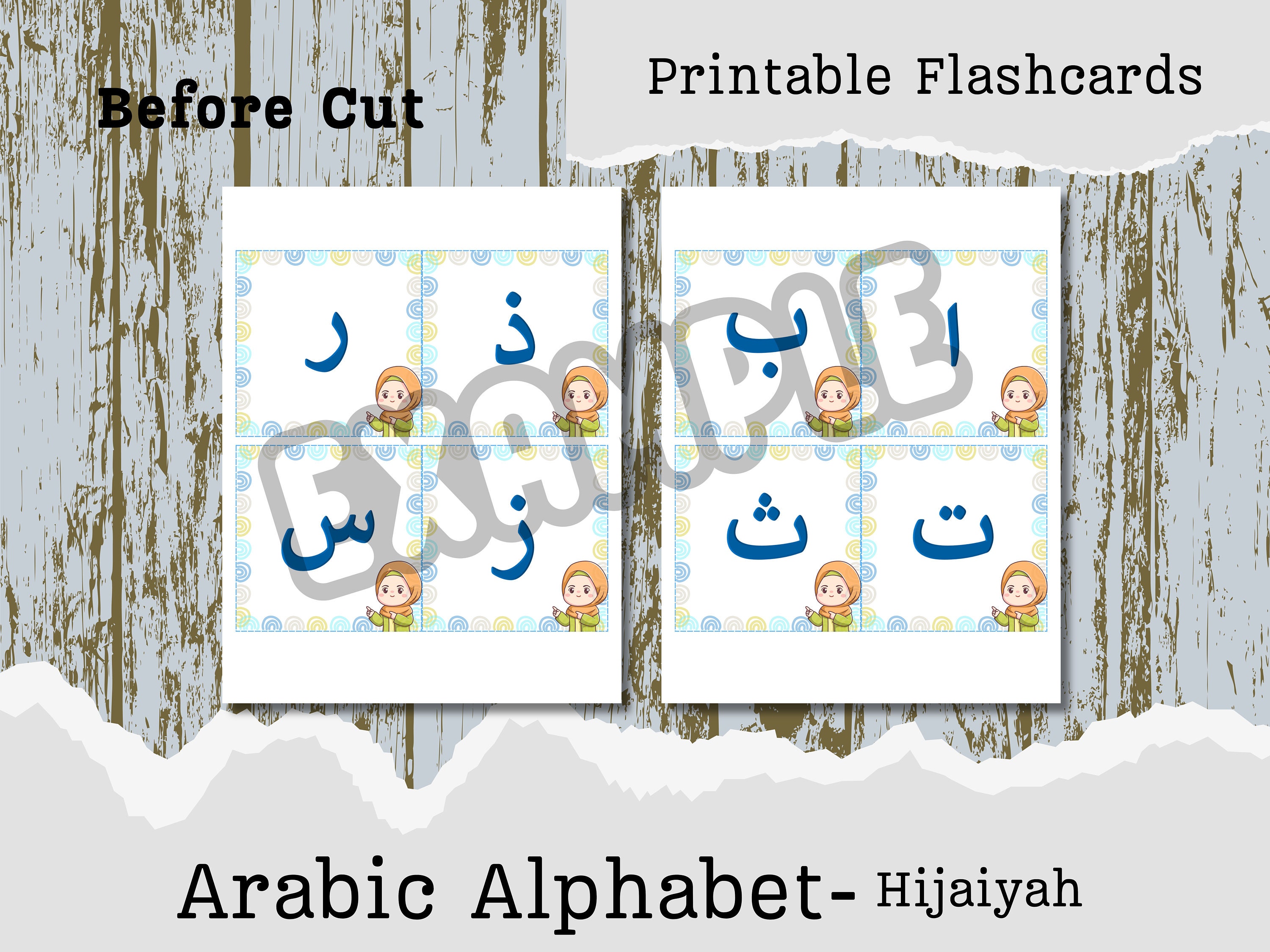 Arabic Alphabet Flashcards, Arabic Letters Flashcards, Arabic Learning ...