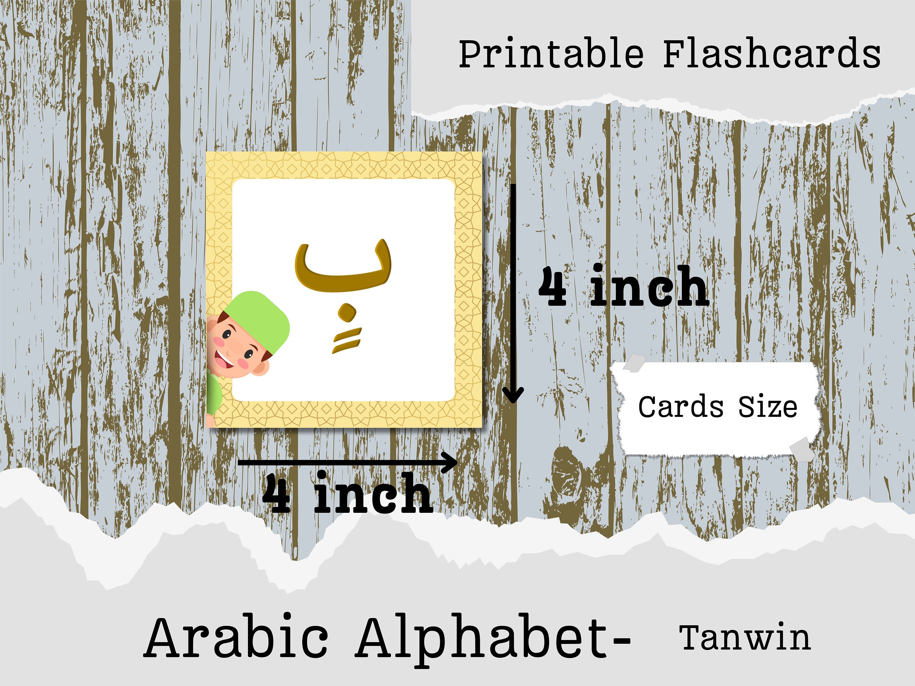 Arabic Alphabet Tanwin 90 Flashcards, Arabic Letter, Hijaiyah, Arabic ...