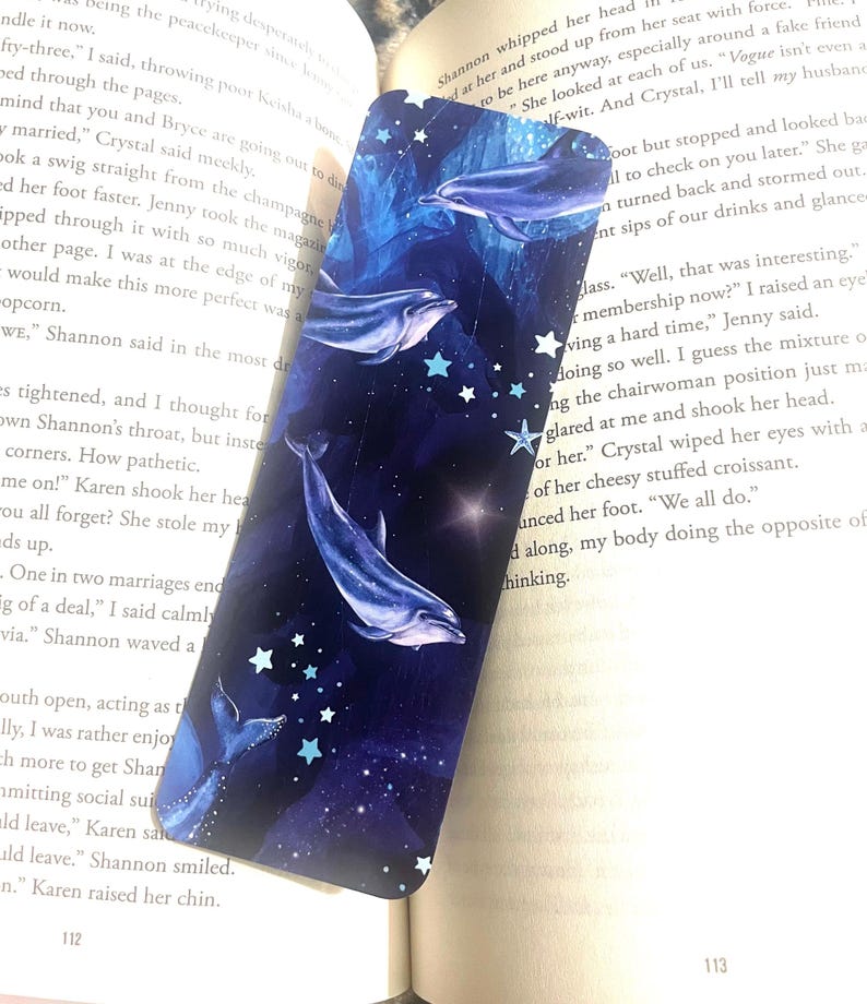 Dolphin Bookmark: Under the Sea Ocean Theme Design | Dolphin Gift ...