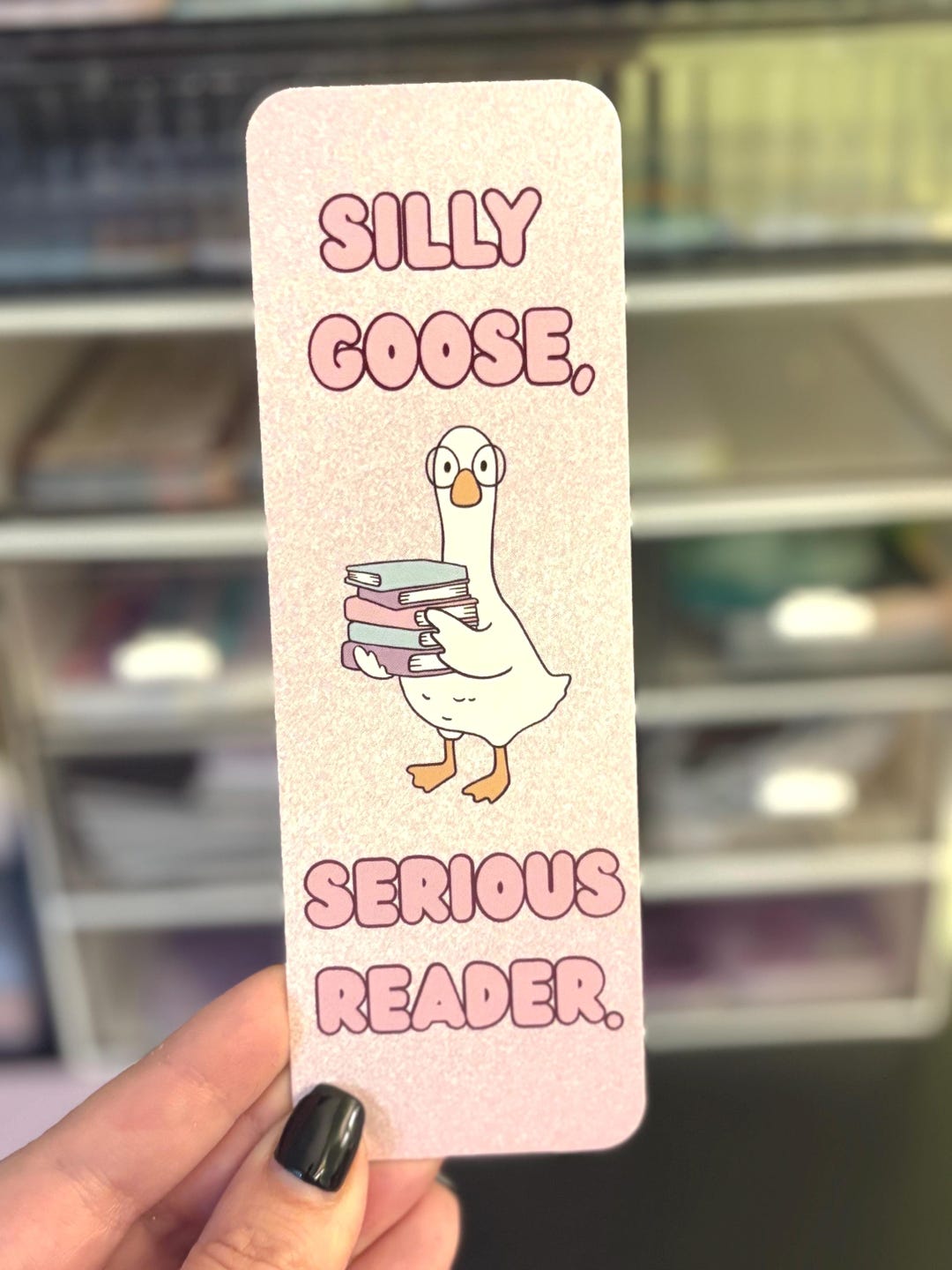 Silly Goose Serious Reader Bookmark | Fun Book Lover Gift - Etsy
