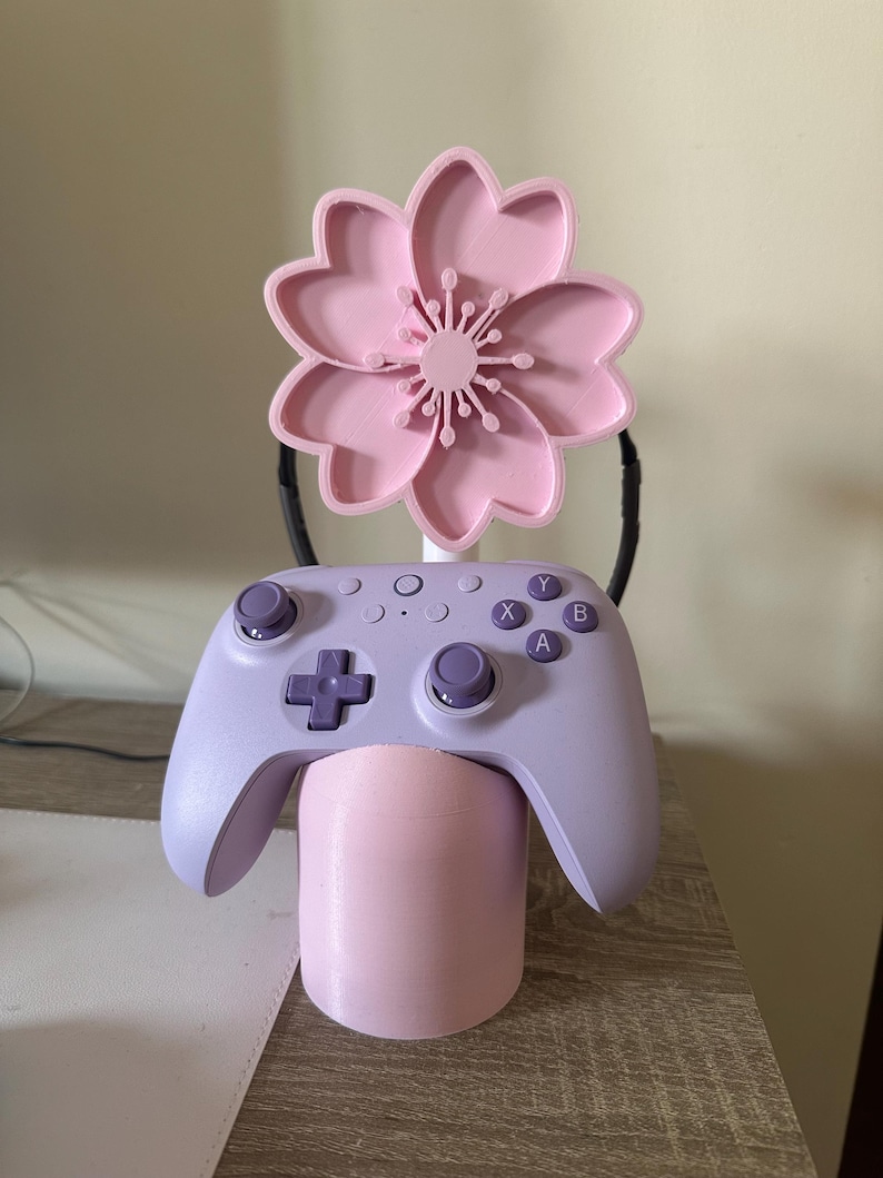 Cherry Blossom Sakura Headphone Controller Stand - Cute Gaming ...