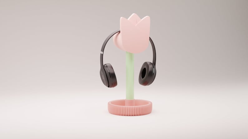 Tulip Flower Headphone Stand - Cute Gaming Accessories - Kawaii Gamer ...