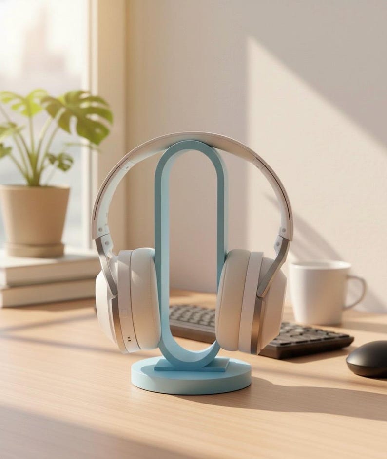 Oval Headphone Stand - Cute Gaming Accessories - Kawaii Gamer Girl ...