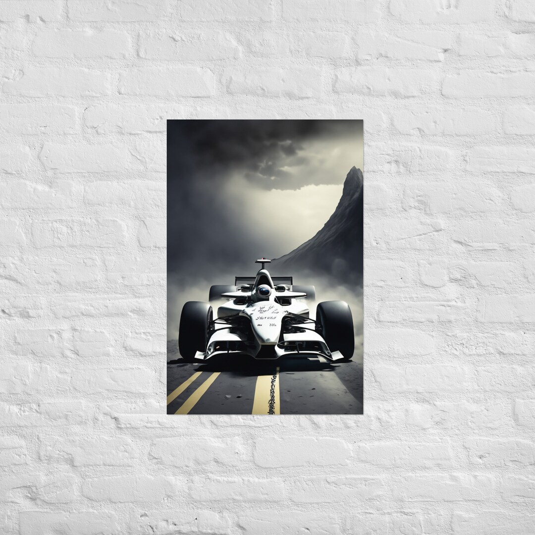 Racing Through the Wasteland Race Car Poster - Etsy