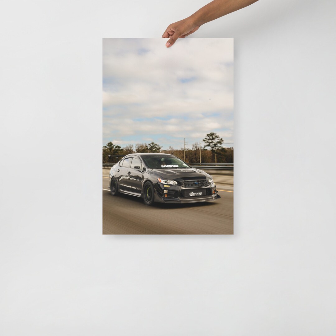 Black Subaru WRX Poster - Etsy