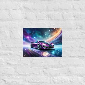 Galactic Speedster Race Car Poster - Etsy