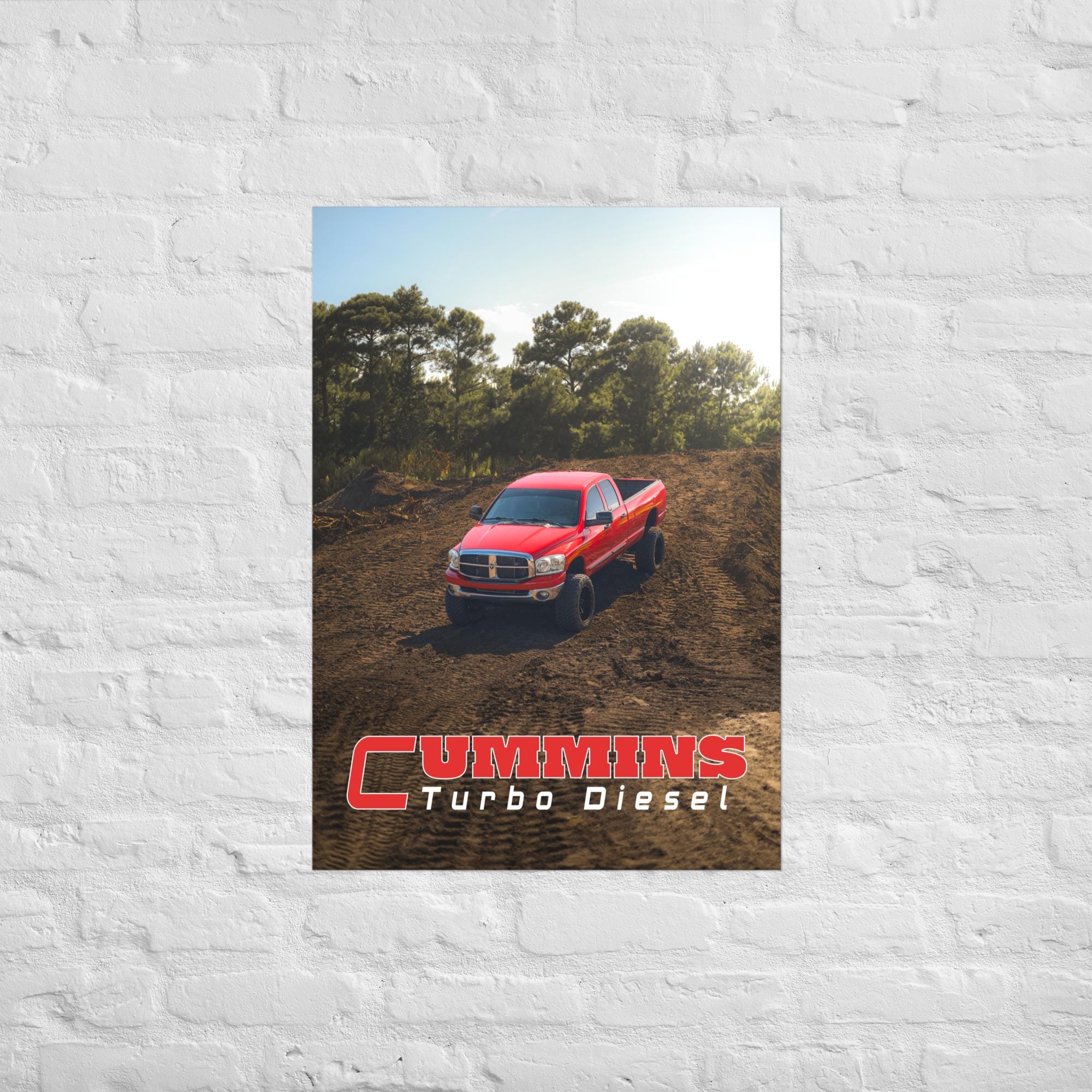 Cummins Turbo Diesel Truck Poster Automotive Wall Art - Etsy
