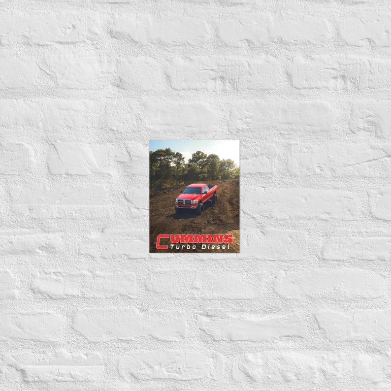 Cummins Turbo Diesel Truck Poster Automotive Wall Art - Etsy