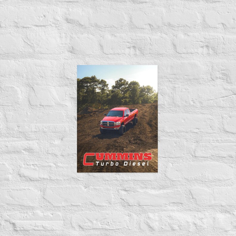 Cummins Turbo Diesel Truck Poster Automotive Wall Art - Etsy