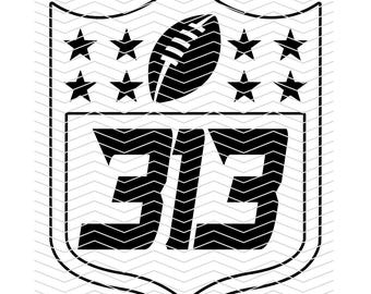 313 Football Svg, Detroit Area Code, Grunge Laces, Sublimination, Dtf ...
