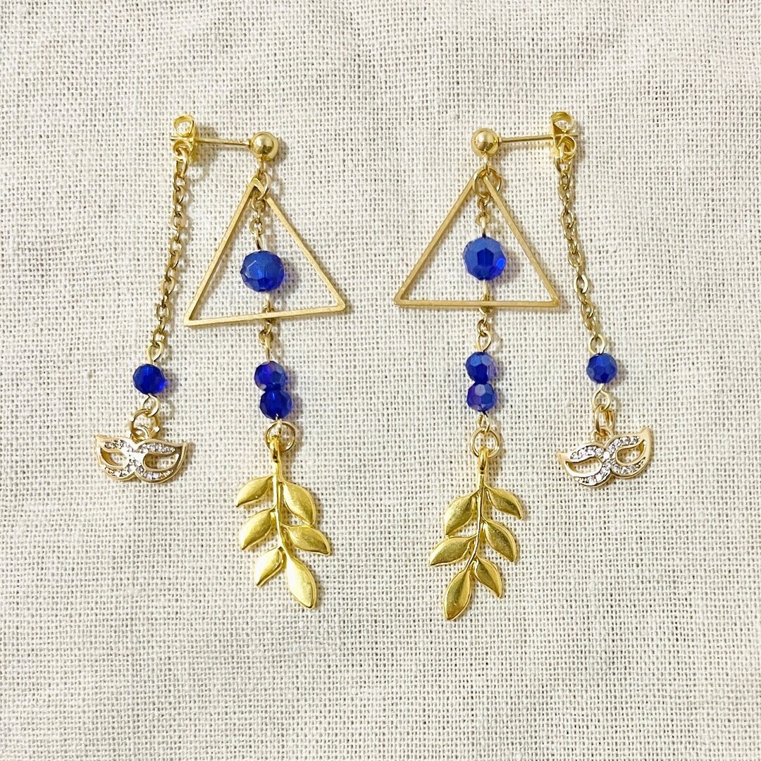 Dr. Ratio Earrings Honkai Star Rail Hsr Inspired Accessories Triangle ...