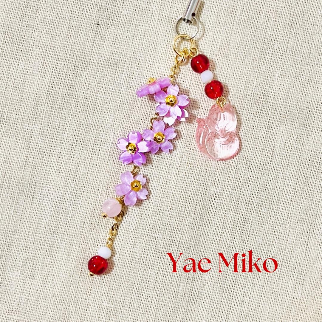 Yae Miko Keychain/phone Charm | Genshin Impact Inspired Accessories ...