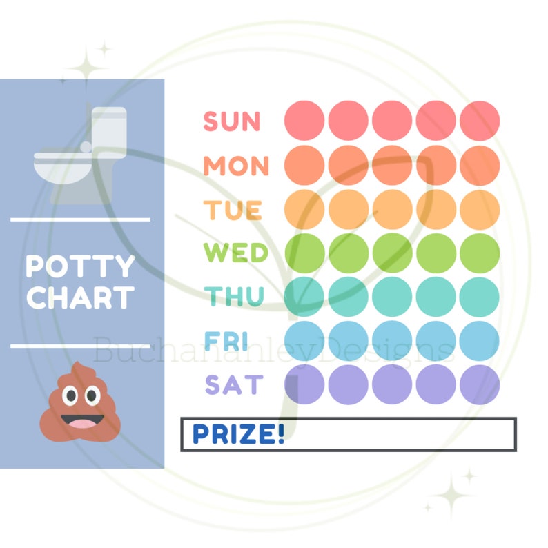 Potty Training Chart - Etsy