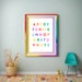 Educational Poster Bundle for Classroom and Playroom - Rainbow - Etsy