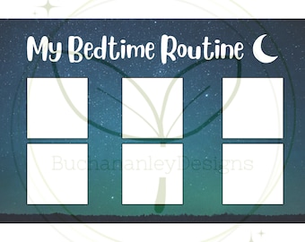 BEDTIME ROUTINE Visual Schedule Picture Sequence Behaviour Support - Etsy