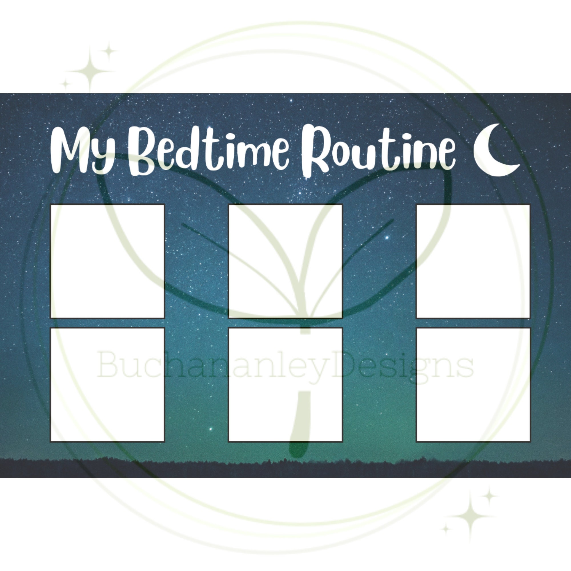Bedtime Routine Visual Schedule Aid - Etsy
