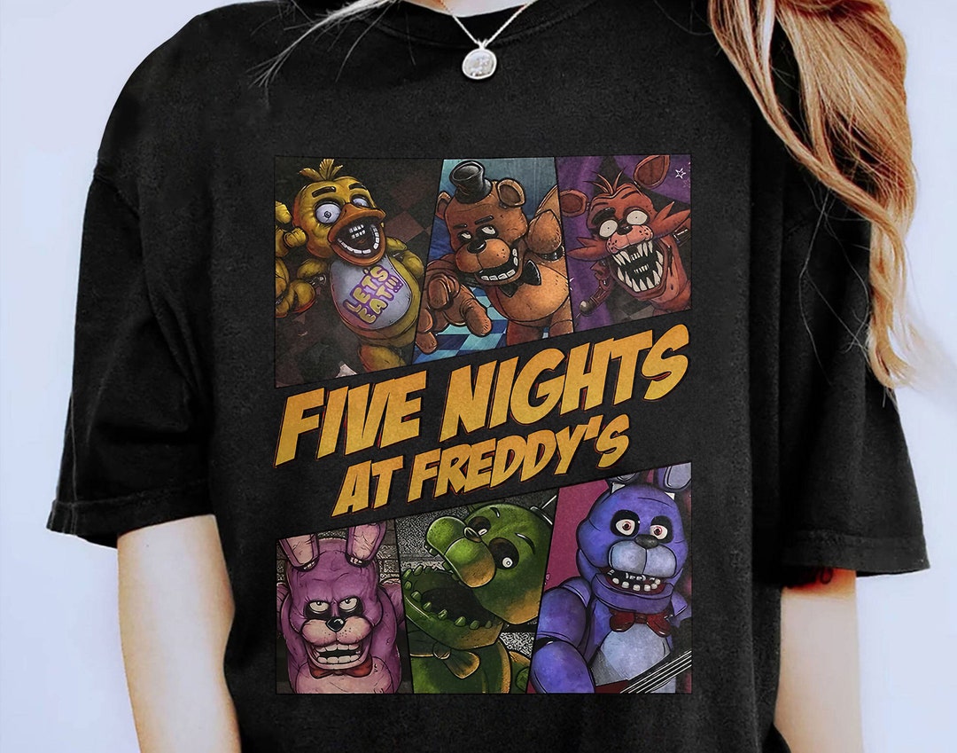 FNAF Horror Bear Game Shirt, 90s Five Nights at Freddy Shirts, Freddy ...