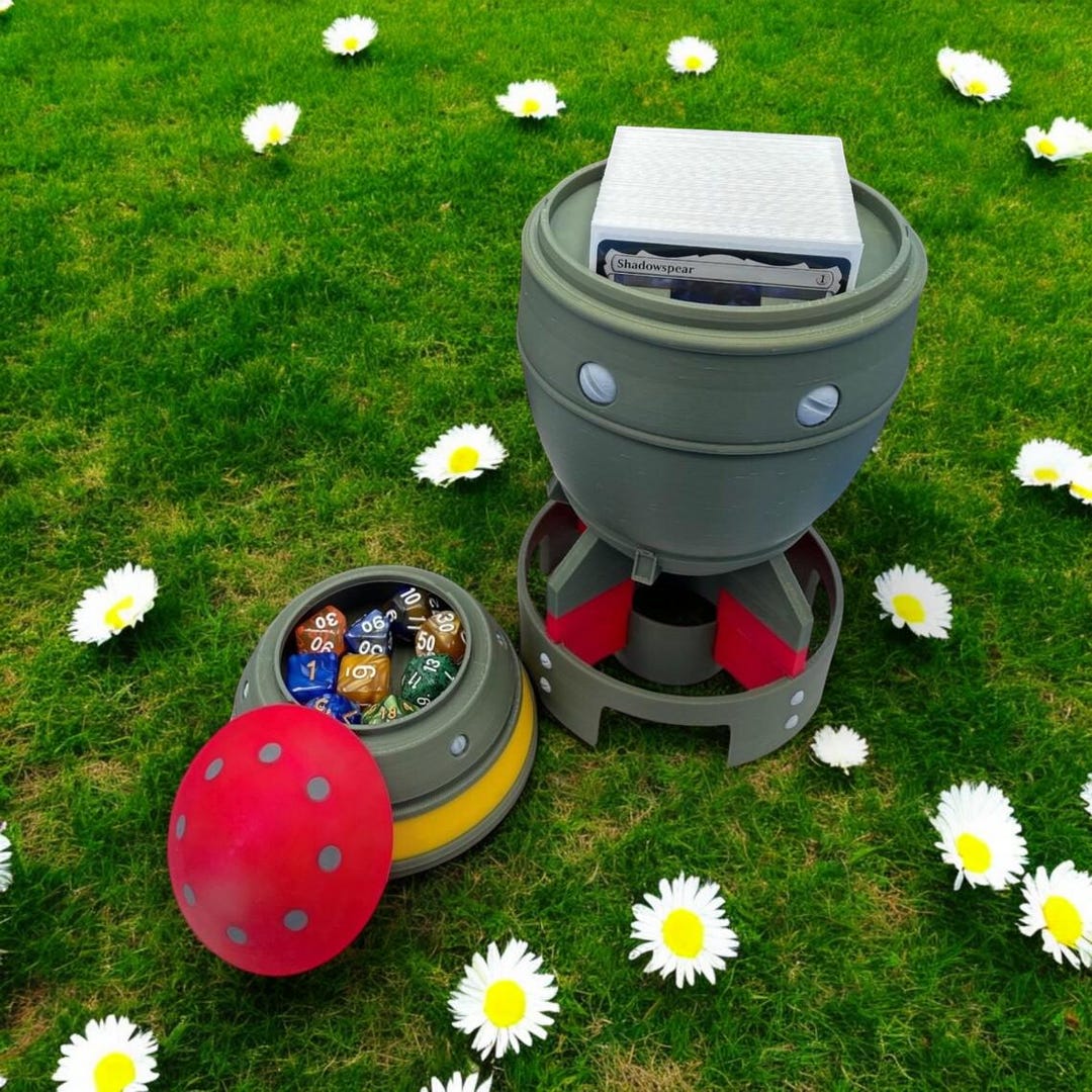 Fallout Mini Nuke Deck Box | Post-apocalyptic MTG Card Holder | Perfect ...