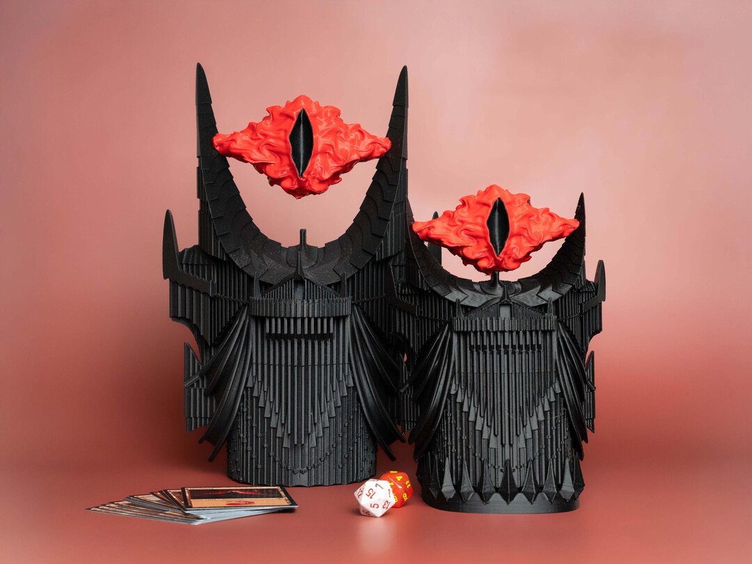 MTG LOTR Sauron Tower Deck Box | Compatible With Commander Decks | Lord ...