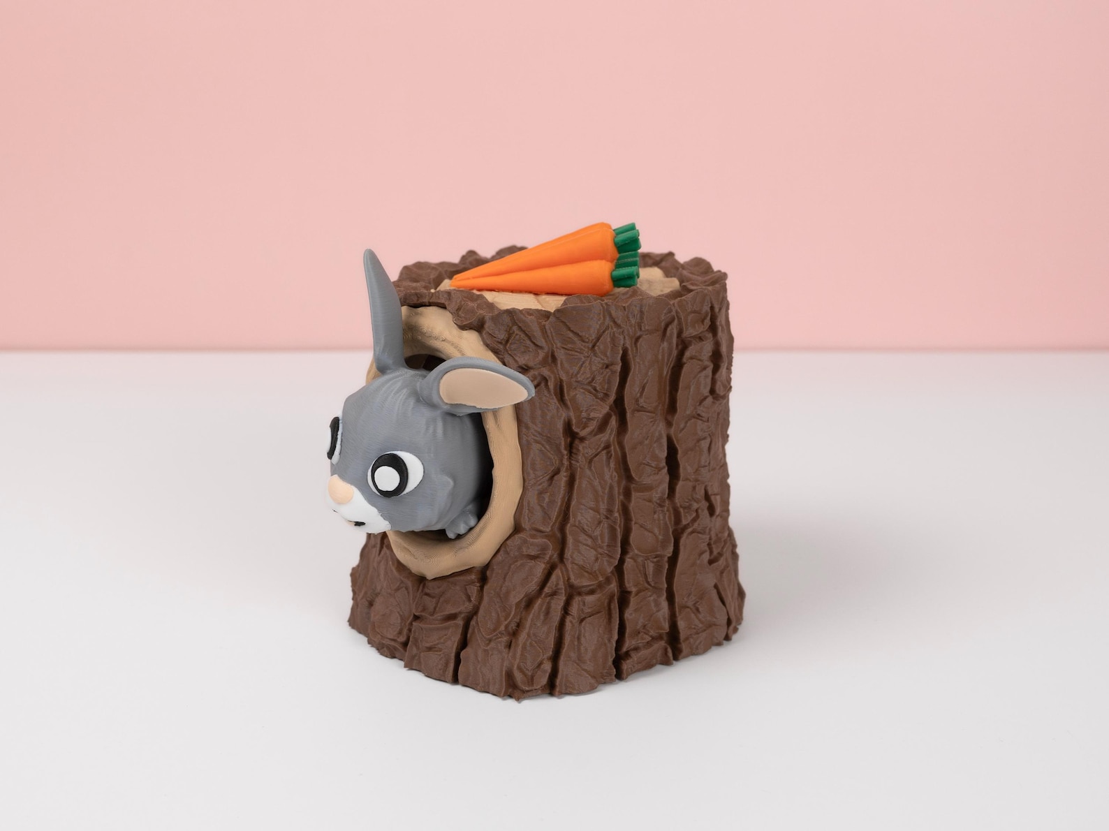 Rabbit Deck Box | Tree Stump Design | MTG Commander Card Holder ...