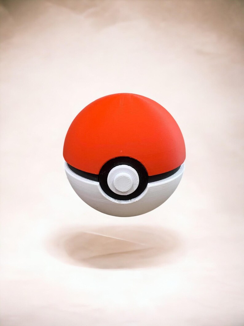 Classic Pokeball Collectible 3D Printed Pokemon Decor, Desk Display ...