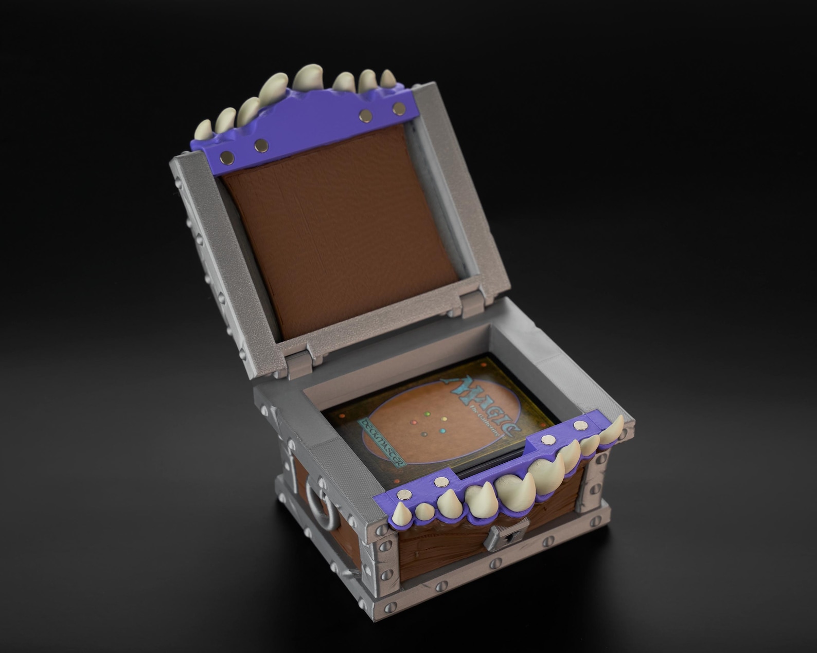 Mimic Chest Deck Box: Fantasy Card Storage (fits 100+ Double-sleeved ...
